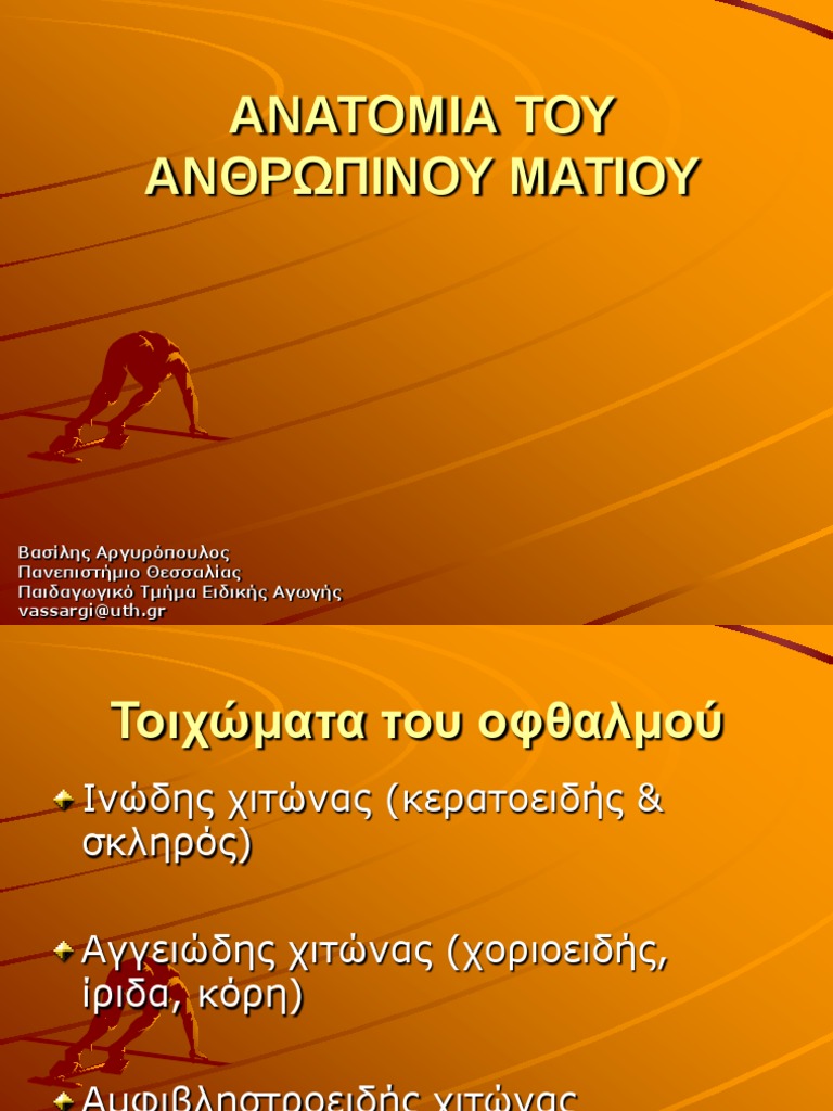 0 - ΑΝΑΤΟΜΙΑ ΤΟΥ ΜΑΤΙΟΥ | PDF