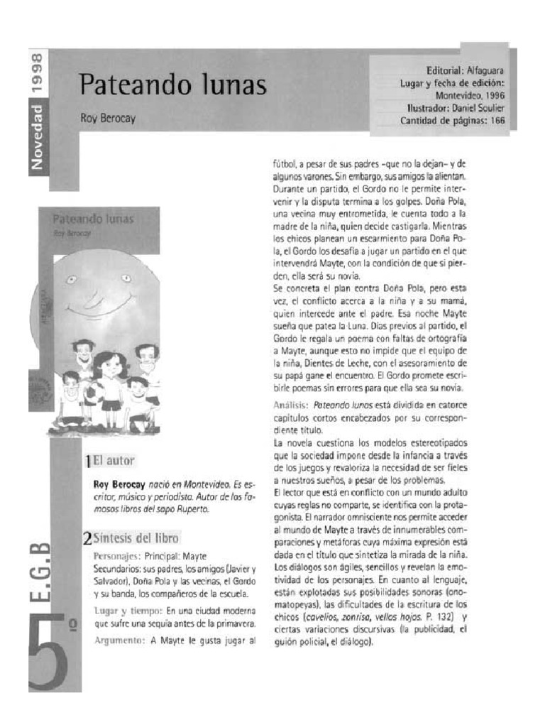 Guia Actividades Pateando Lunas PDF | PDF