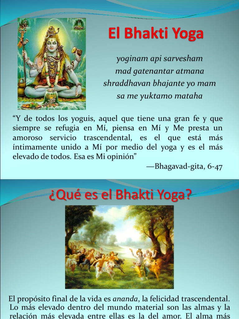 Guía Completa del Bhakti Yoga | PDF | Dharma | Yoga
