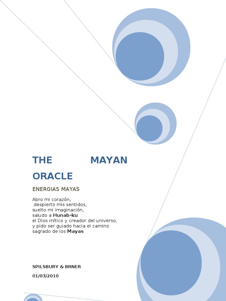 The Mayan Oracle (2) (1) Tio Gerardo | PDF | Civilización maya | Amor