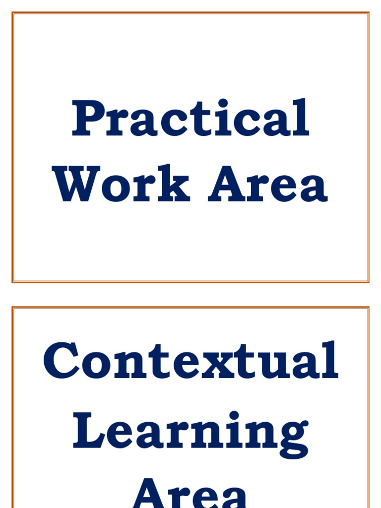 Practical Work Area | PDF | Learning | Computing And Information Technology