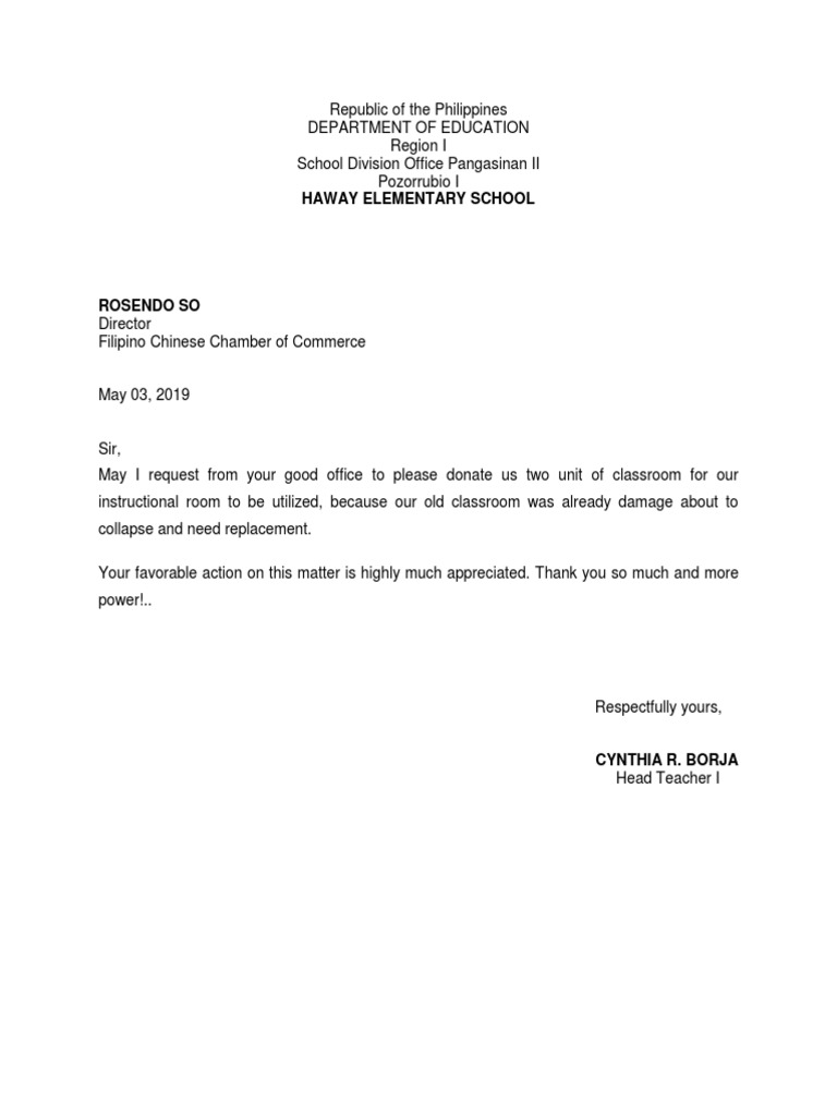 Request Letter | PDF