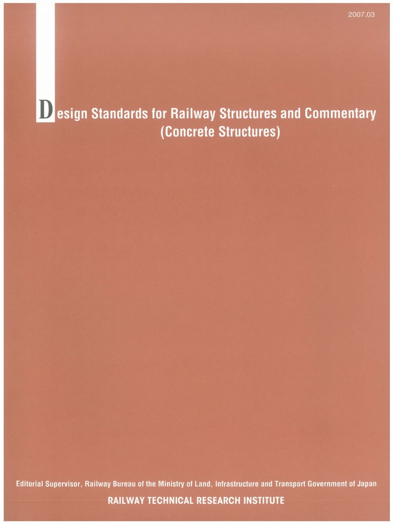 Design Standards For Railway Structures and Commentary (Concrete ...