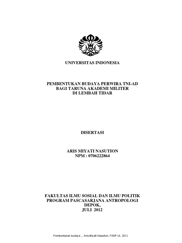Disertasi UI | PDF