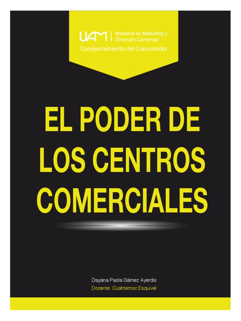 El Poder de Los Centros Comerciales | PDF | Los consumidores ...