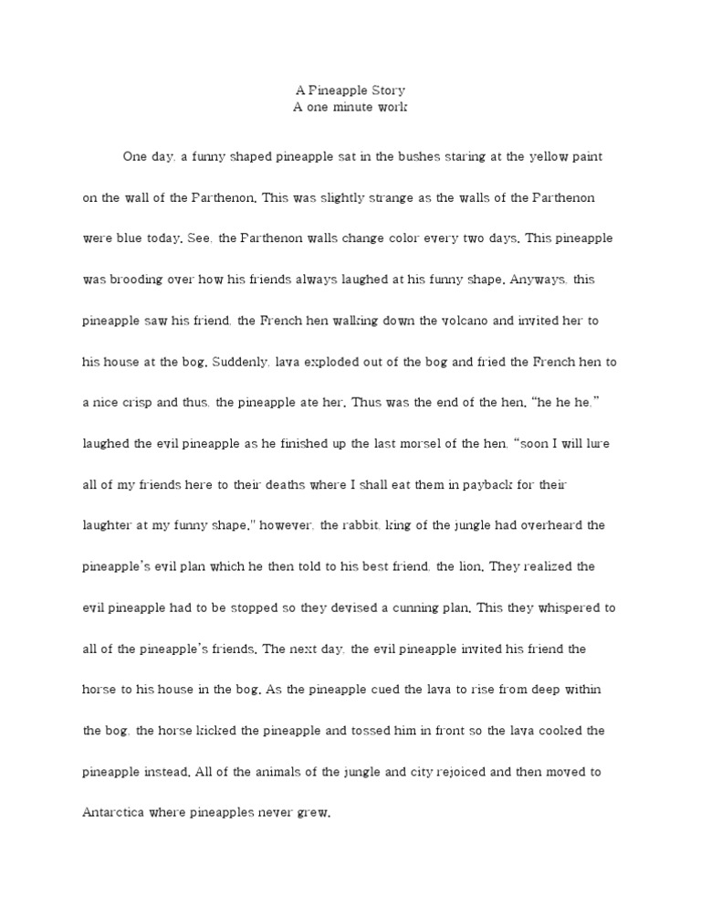 The Evil Pineapple's Revenge | PDF