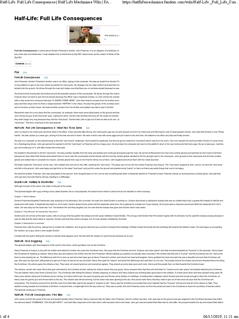 Half Life Full Life Consequences | PDF | Leisure