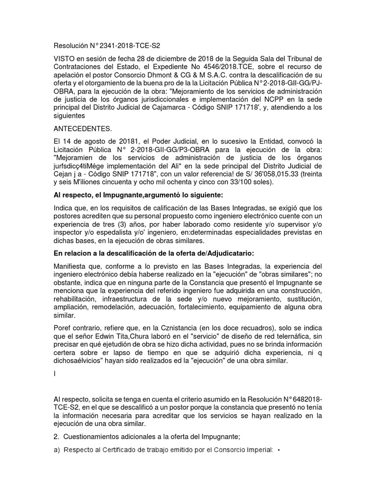 Casuistica. 001 OSCE.2018 | PDF | Perú | Instituciones sociales
