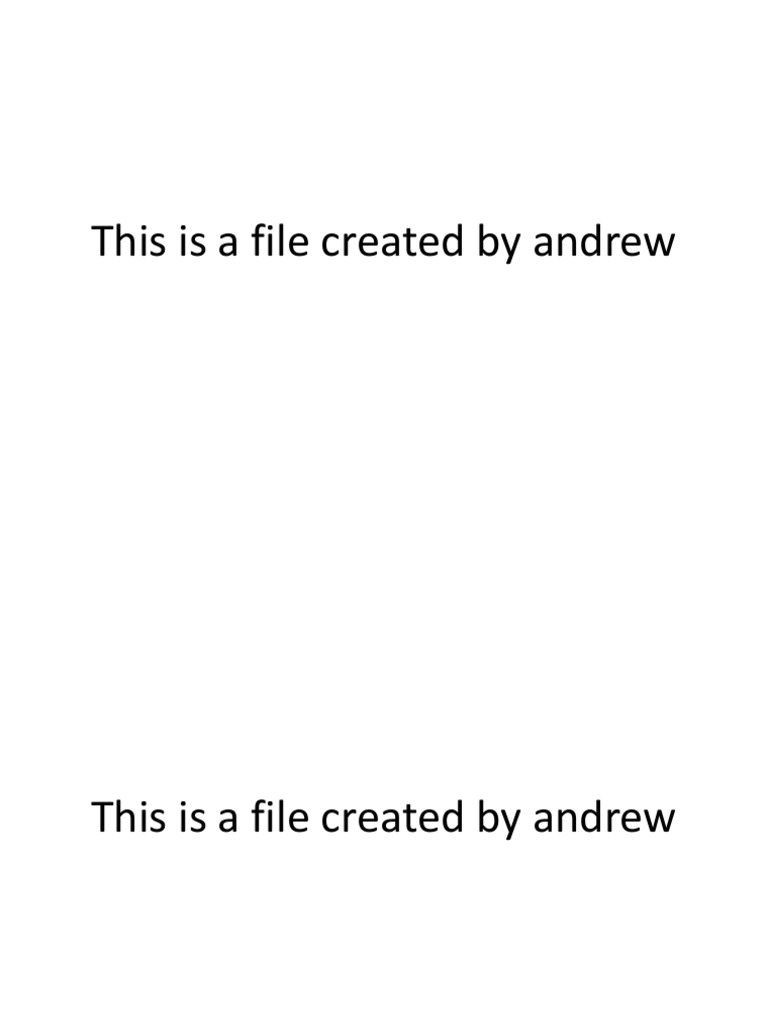 This Is A File Created by Andrew | PDF