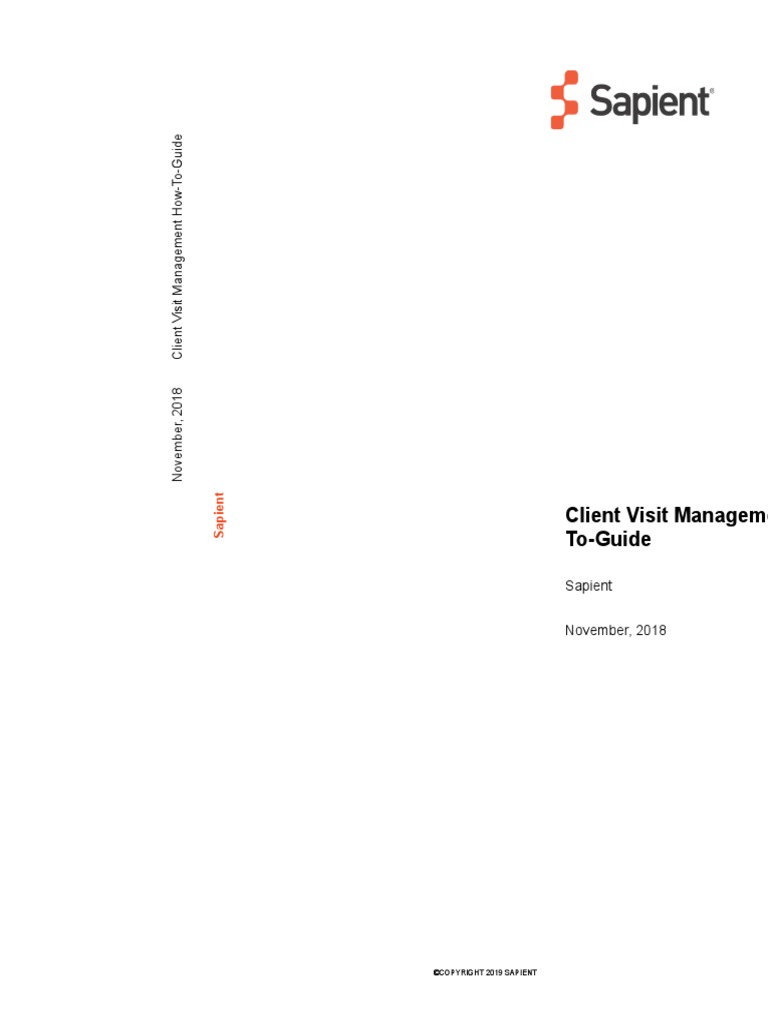 Client Visit Management How-To-Guide (Detailed) | PDF | Business