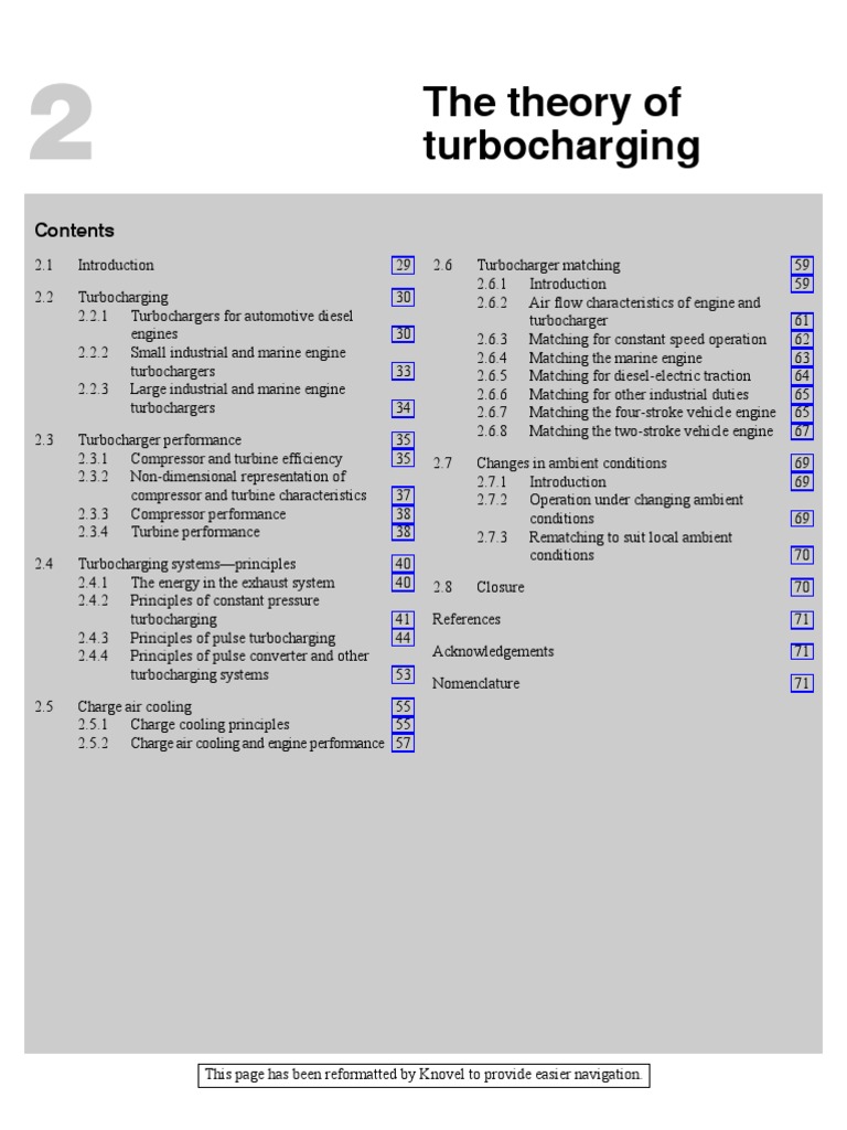 Turbo Fundamentals01 PDF | PDF | Turbocharger | Internal Combustion Engine