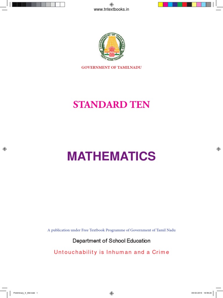 Std10 Maths EM WWW - Tntextbooks.in PDF | PDF | Function (Mathematics) | Set (Mathematics)