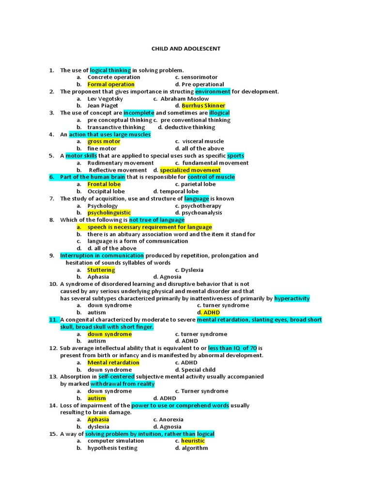 Psychological Theories in Child Development | PDF | Id | Cognitive ...