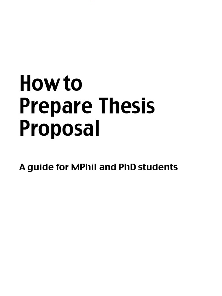 How To Prepare Thesis Proposal | PDF | Thesis | Typefaces