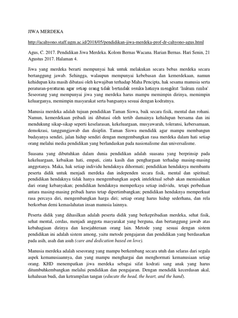 Jiwa Merdeka | PDF