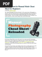 Free DSLR Beginners Guide | PDF | Shutter Speed | Exposure (Photography)