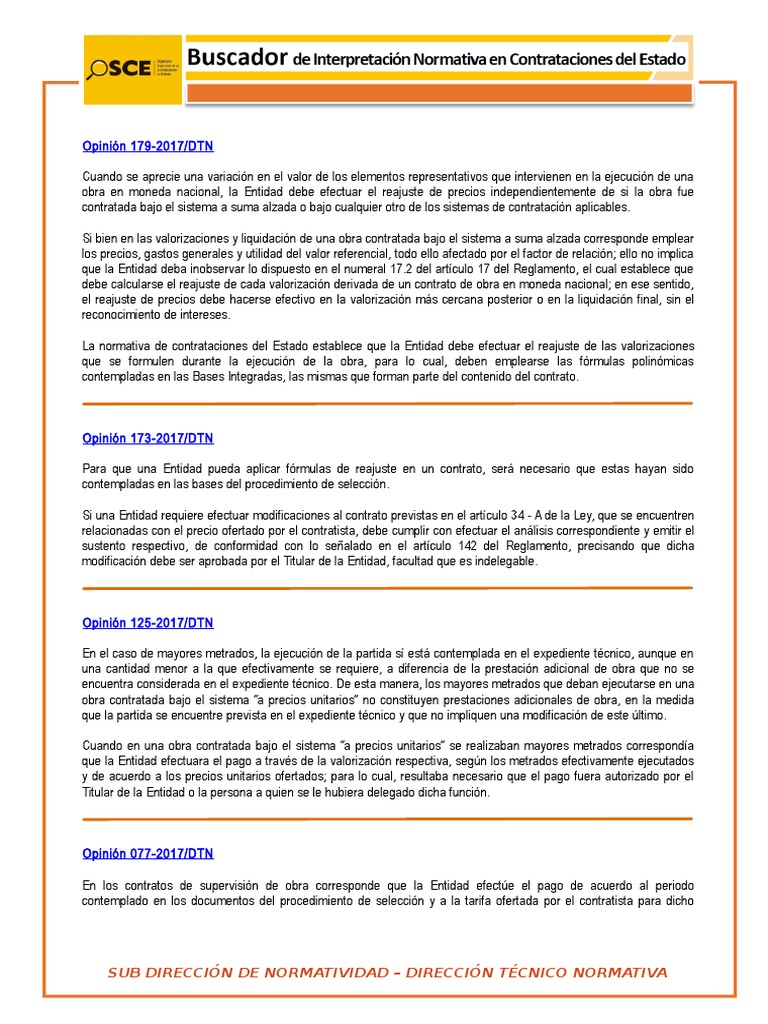 Opiniones OSCE | PDF | Regulación | Precios