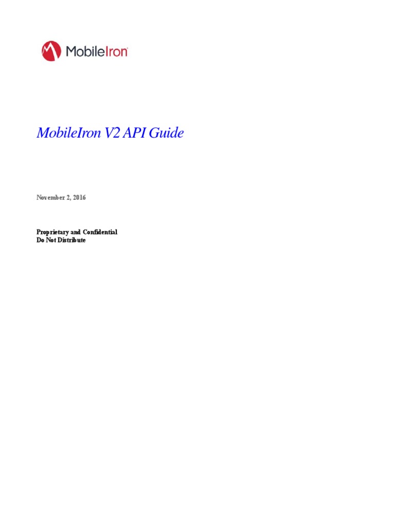 API Guide For Mobile Iron | PDF | App Store (I Os) | Hypertext Transfer ...
