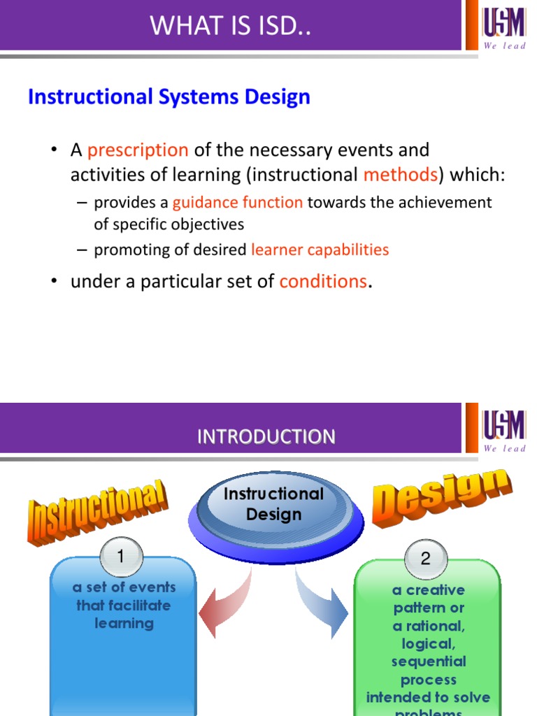 What Is Isd..: Instructional Systems Design | PDF | Instructional ...