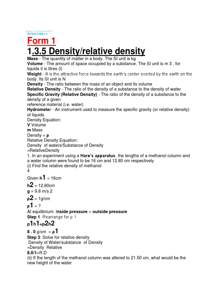 Phy Short Note | PDF | Lens (Optics) | Temperature