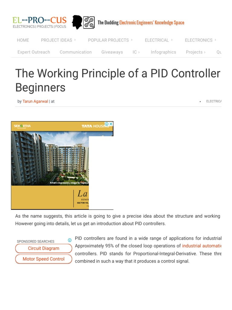 How Does A PID Controller Work - Structure & Tuning Methods | PDF ...