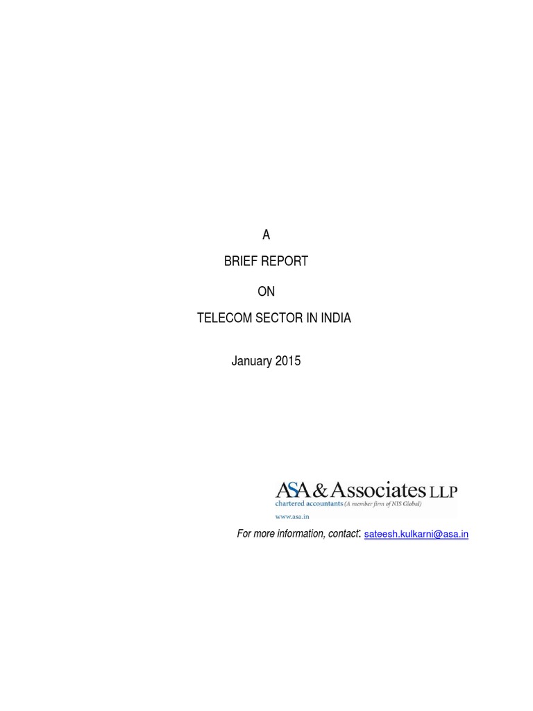 Telecom Sector in India PDF | PDF | Foreign Direct Investment ...