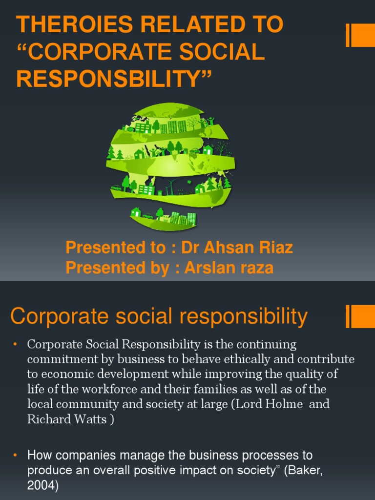 CSR Theories and Stakeholder Value | PDF | Corporate Social Responsibility | Stakeholder (Corporate)