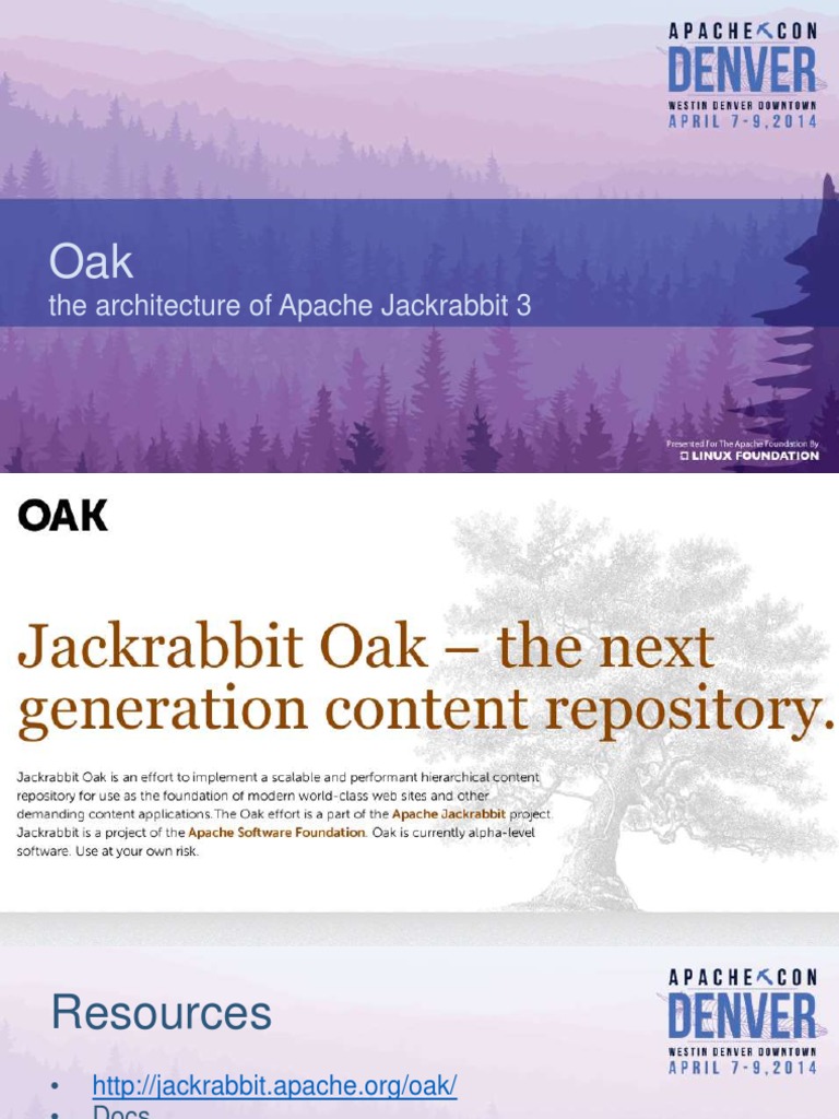 OAK-the Architecture of Apache Jackrabbit 3 PDF | PDF | Database Index | Search Engine Indexing