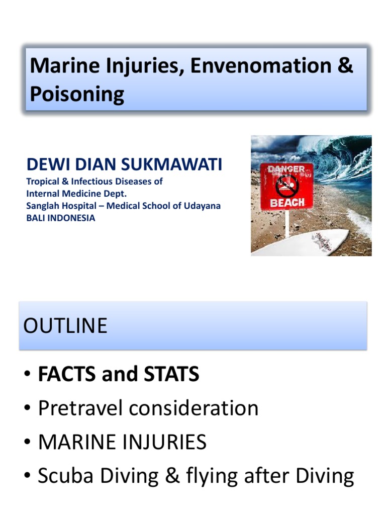 Marine Injuries, Envenomation & Poisoning: Dewi Dian Sukmawati | PDF ...