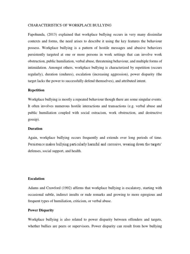 Repetition | PDF | Bullying | Workplace Bullying