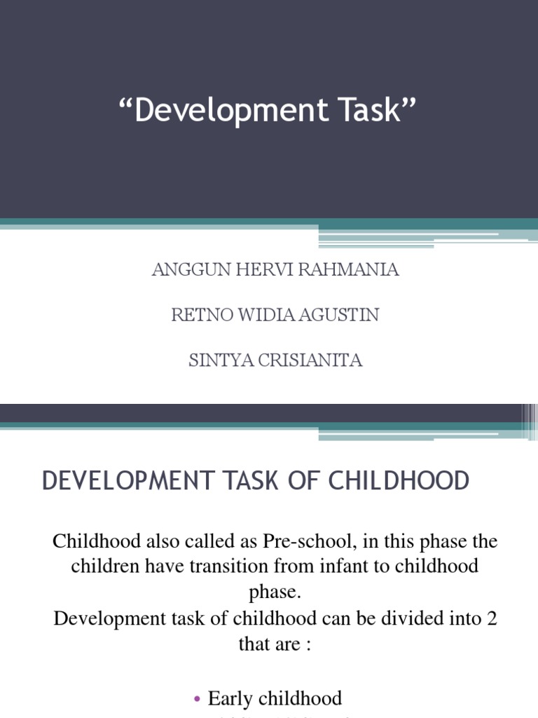 Development Task | PDF | Childhood | Adolescence