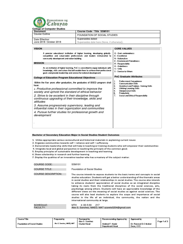 Foundation of Social Studies | PDF | Socialization | Family