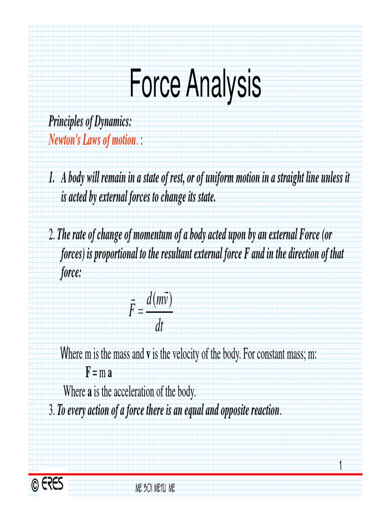 Force Analysis | PDF | Friction | Torque