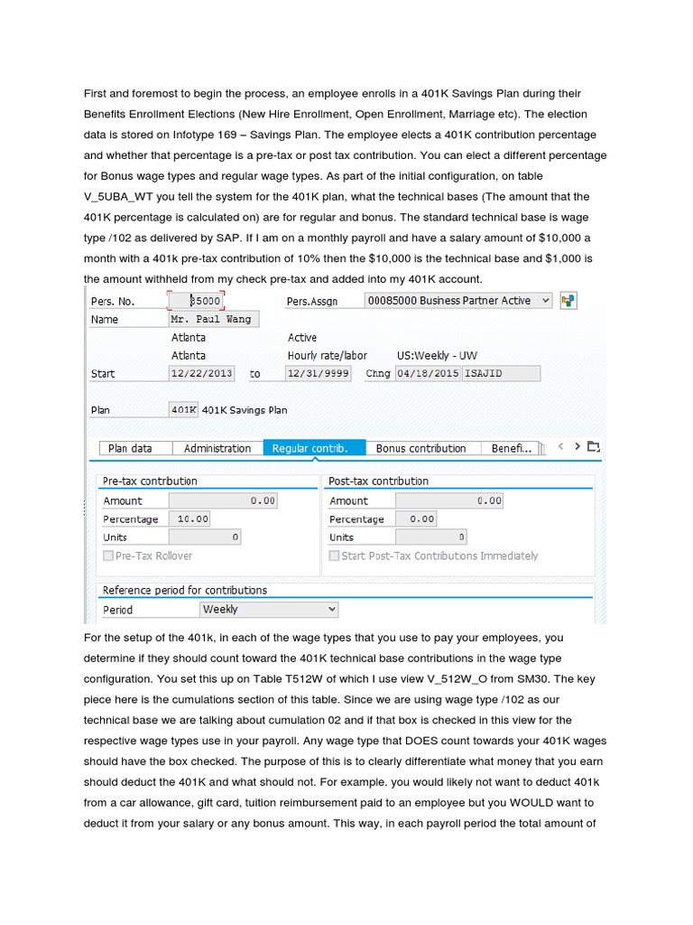 MY 401k Best | PDF | 401(K) | Payroll Tax