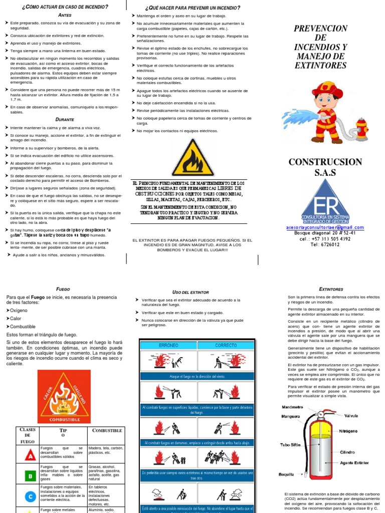 Prevencion DE Incendios Y Manejo De Extintores: Construcsion S.A.S ...