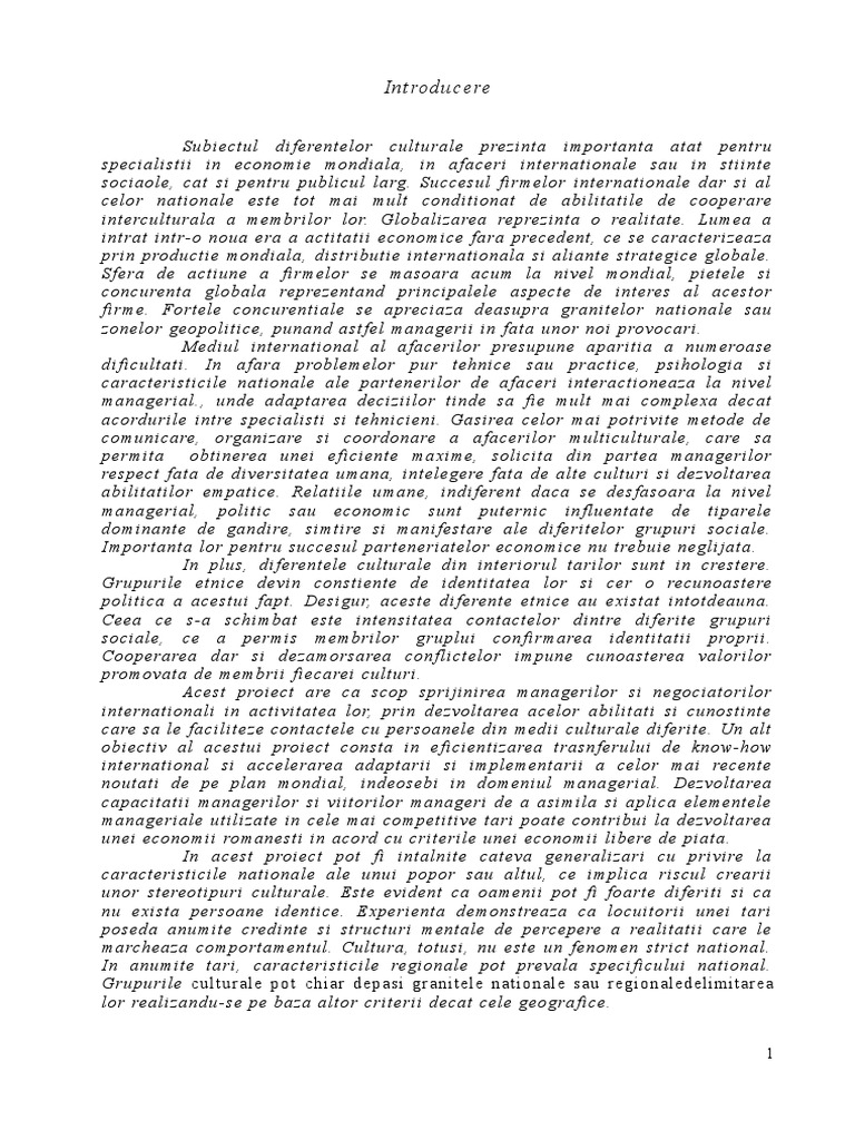 Management Comparat in Europa | PDF