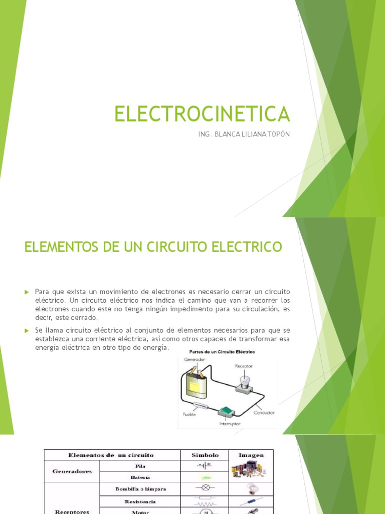 Electrocinetica 3 | PDF | Corriente eléctrica | Generador eléctrico