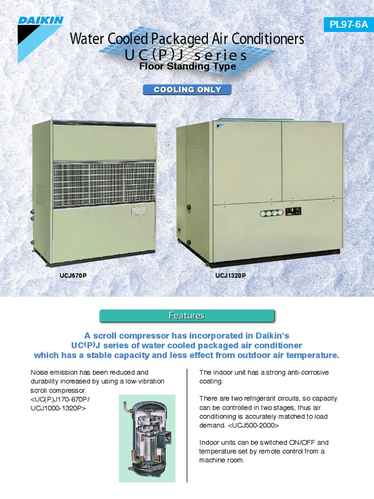 Water Cooled Type PL97 6A | PDF | Air Conditioning | Engineering ...