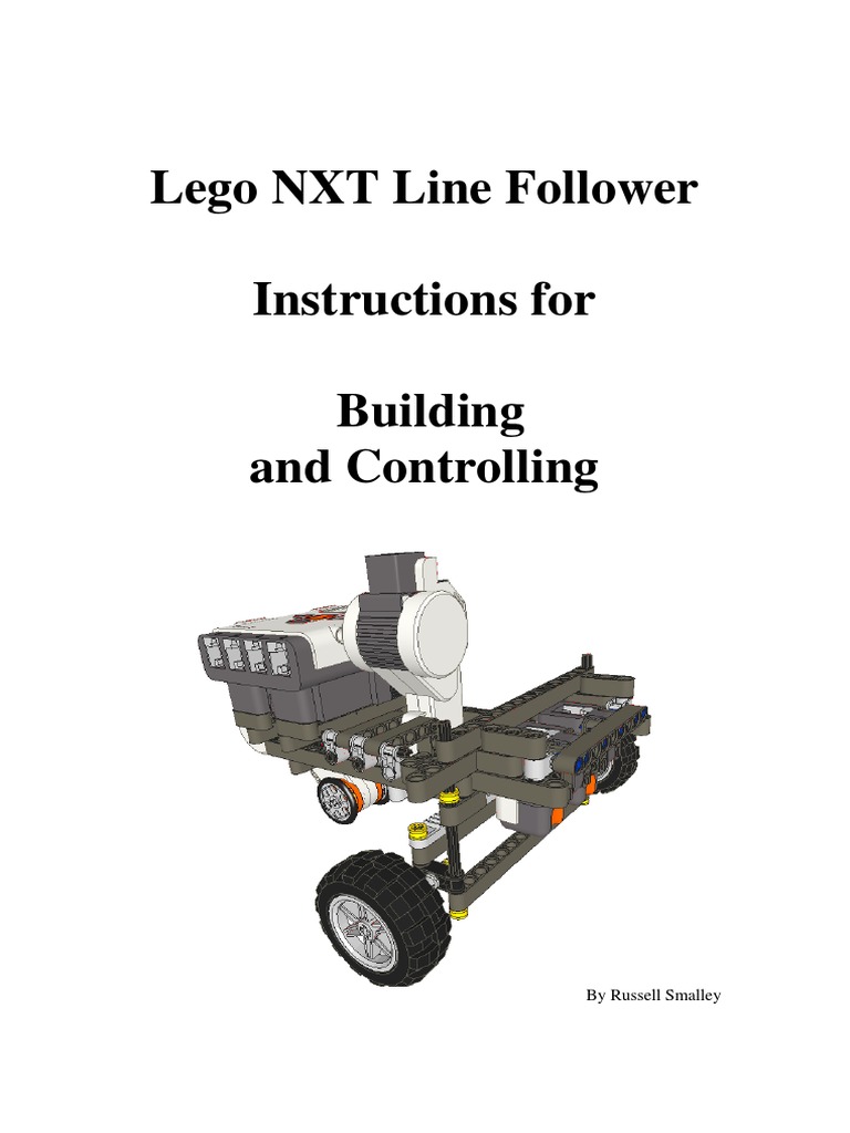 Lego NXT Line Follower Instructions For Building and Controlling | PDF ...