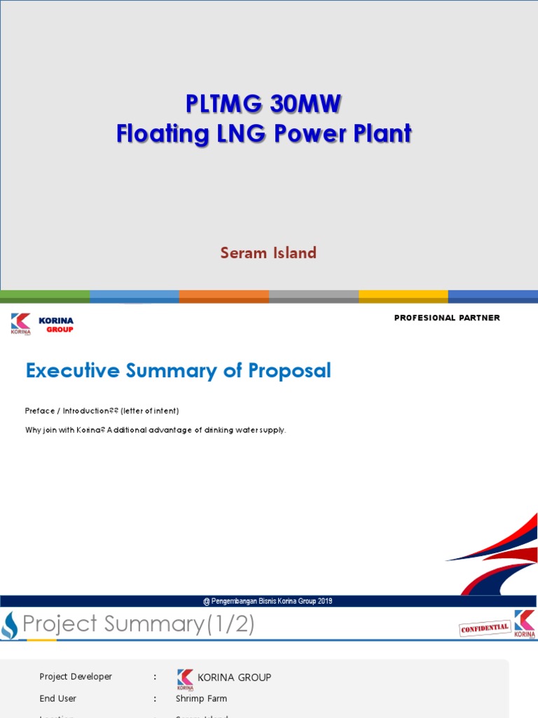 PLTMG 30Mw Floating LNG Power Plant: Seram Island | Download Free PDF ...