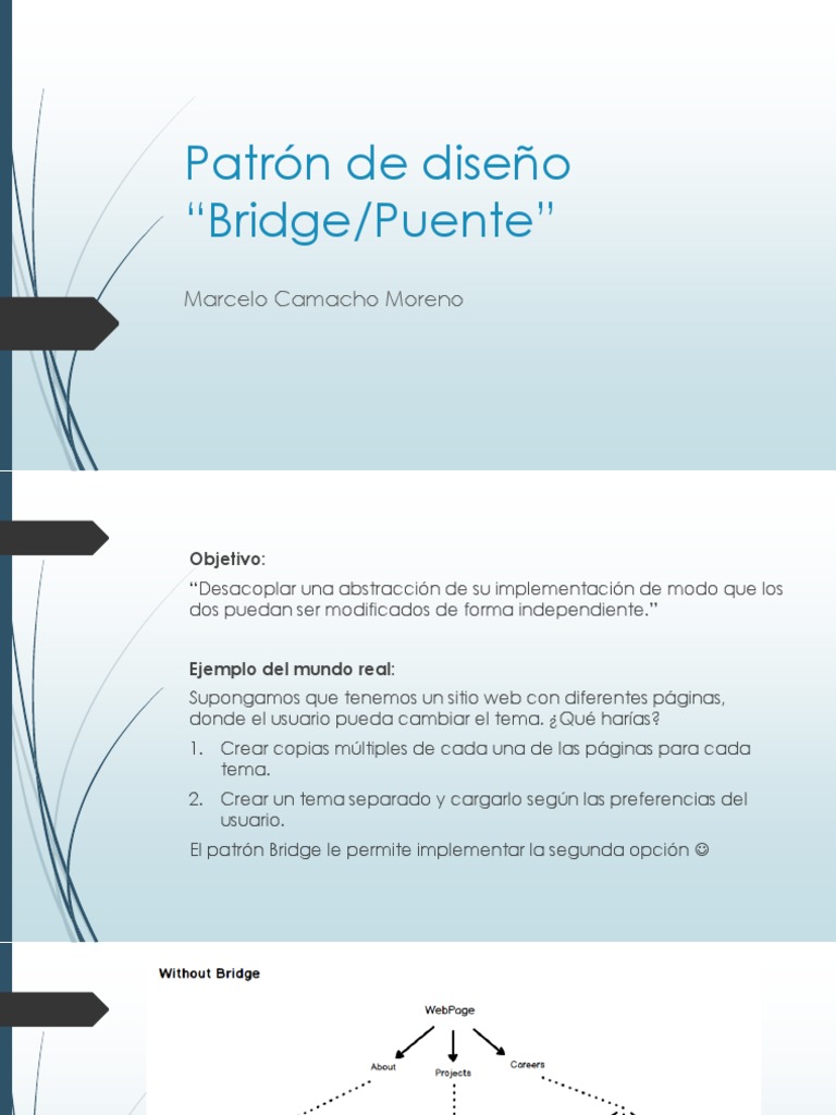 Bridge Patrón de Diseño | PDF | Patrón de diseño de software ...