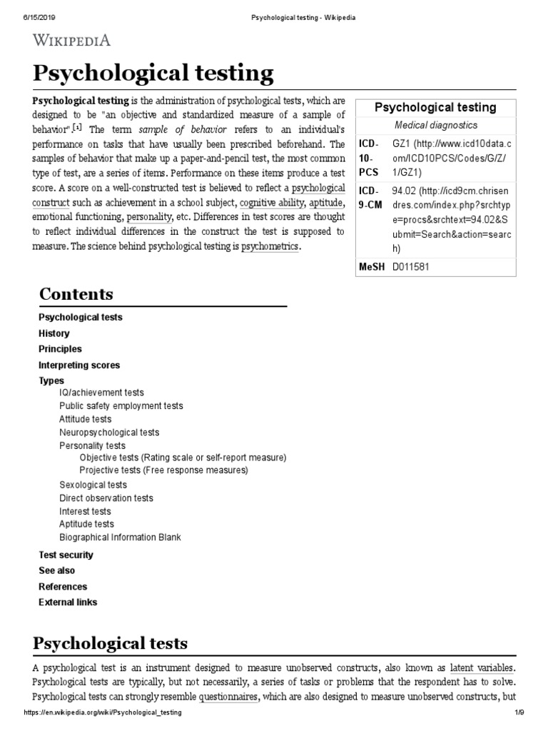 Psychological Testing | Psychological Testing | Intelligence Quotient