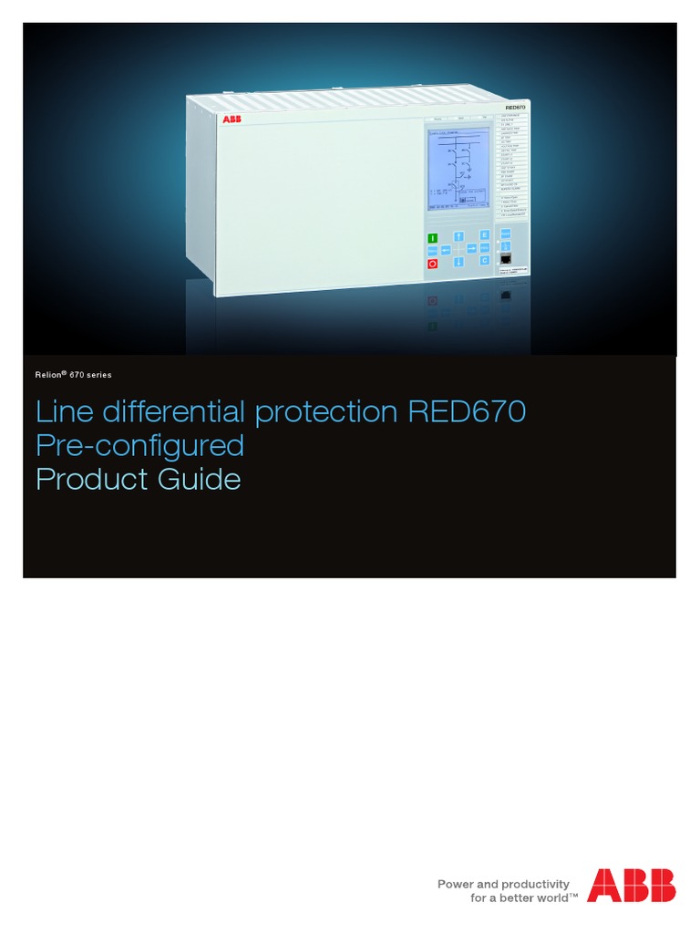 1MRK505228-BEN E en Product Guide RED670 1.2 Pre-Configured | PDF ...