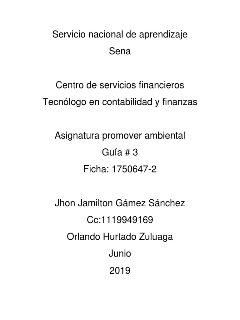 Guia 3 Medio Ambiente | PDF | Nicho ecológico | Ecología