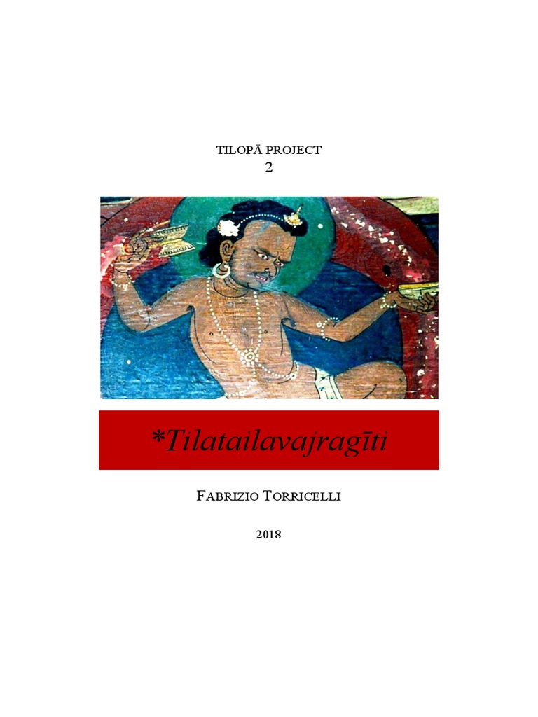 Tilopa Project 2 Tilatailavajragit | PDF | Indian Religions | Nondualism