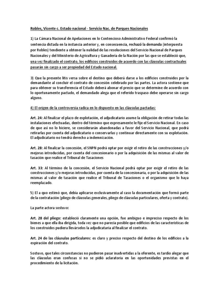 Vicente Robles C - Est. Nac. y Servicio Nac. de Parques | PDF ...