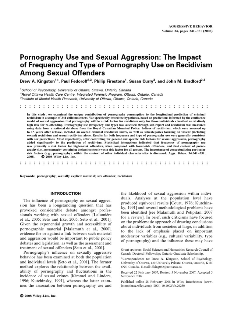 Aggressive Behavior Volume 34 Issue 4 2008 (Doi 10.1002 - Ab.20250 ...