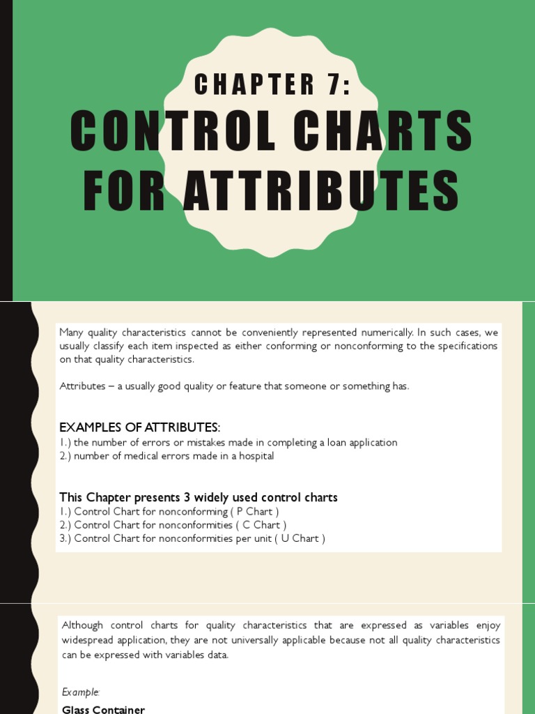 Control Charts For Attributes | PDF | Poisson Distribution | Teaching ...