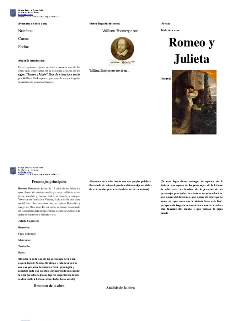 Guia Teorica Plan de Redaccion | PDF | Romeo y Julieta