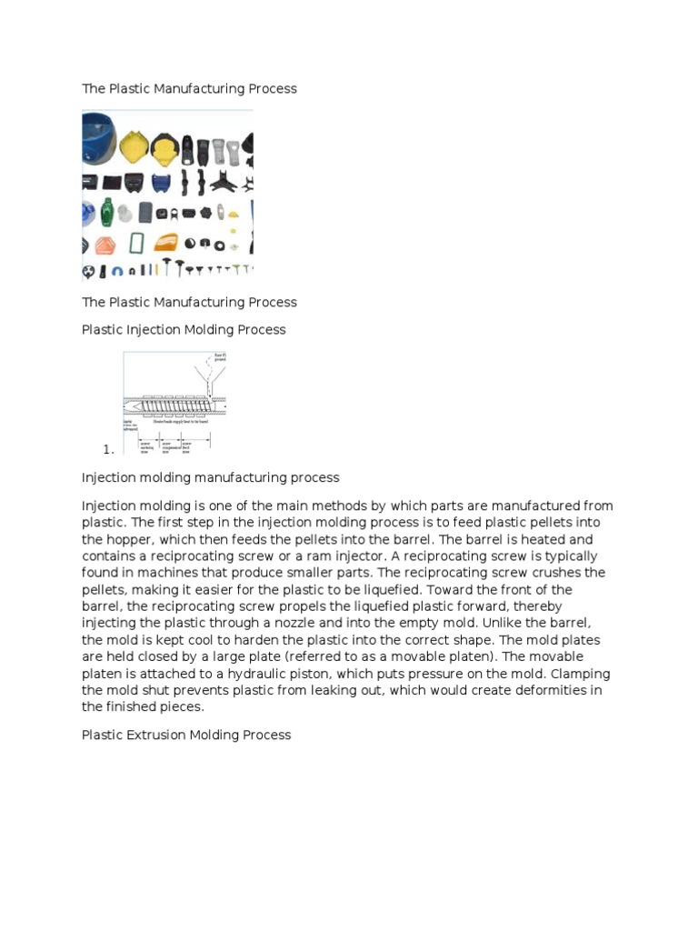 Plastic Manufacturing Processes Explained | PDF | Extrusion | Business ...